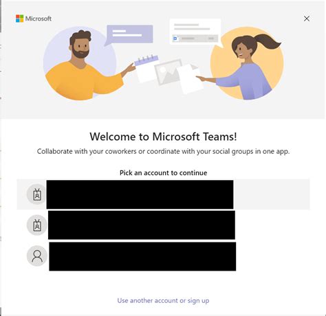 How To Add Another Account To The Pick An Account Window Rmicrosoftteams