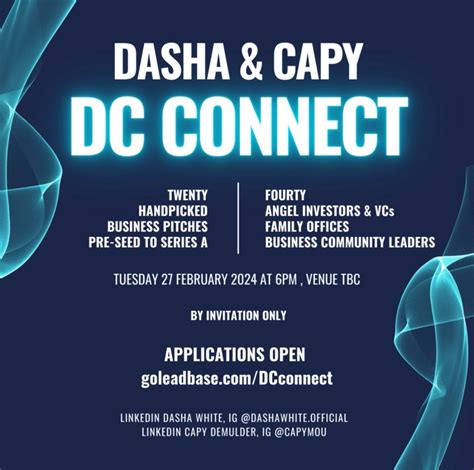 Capy D On Linkedin Dasha White And Myself Are Hosting Our Second