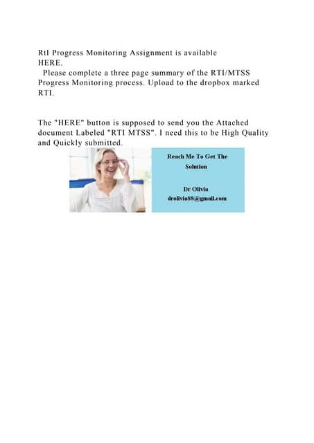 Rti Progress Monitoring Assignment Is Available Here Please Codocx
