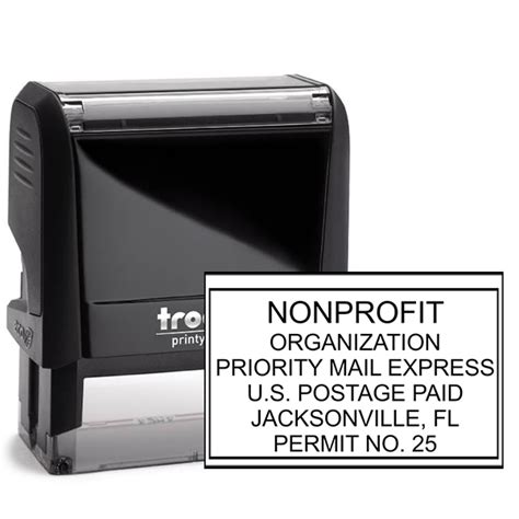 Non Profit Organization Postage Permit Stamp Simply Stamps