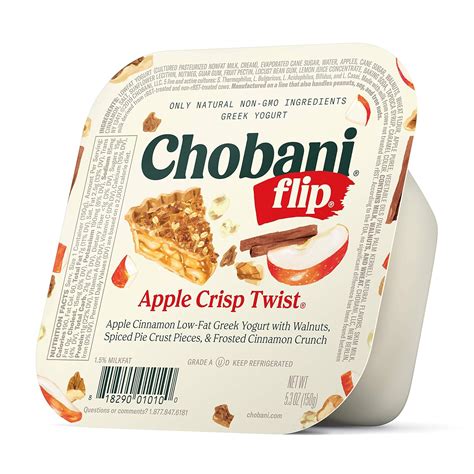 Chobani® Flip® Low Fat Greek Yogurt Apple Crisp Twist® 5