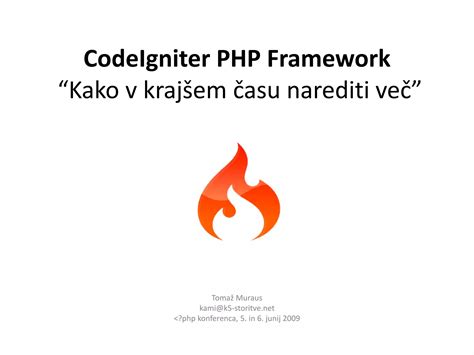 Codeigniter Php Framework Ppt