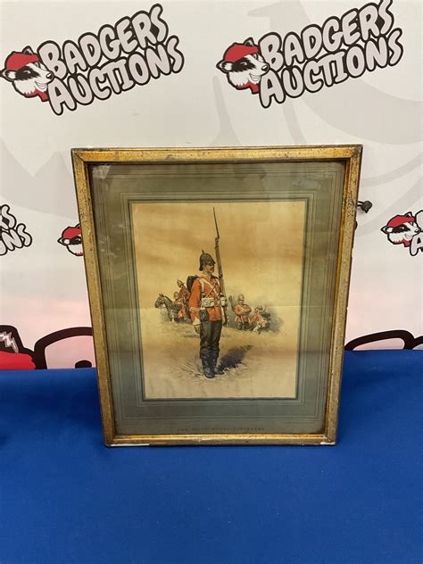 C E Fripp Print Of The South Wales Borderers British Army Badgers Auctions