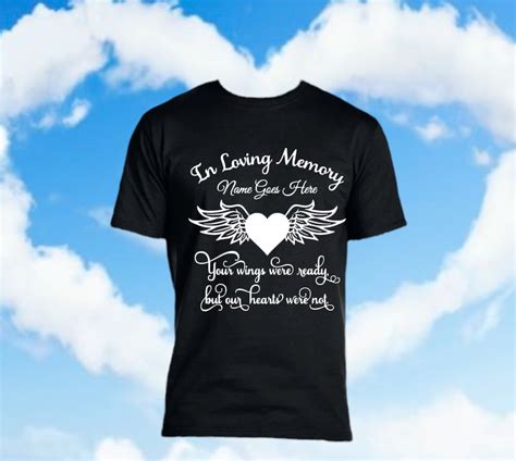 Personalized In Loving Memory Of Tshirt Etsy