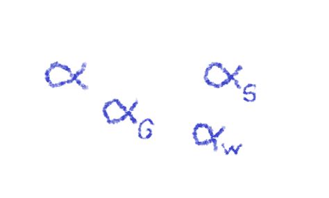 on the problem of the dimensionless force coupling constants