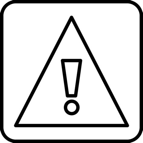 Caution Sign Vector Icon 19964840 Vector Art At Vecteezy
