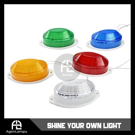 Jual Lampu Blitz Stobe Oval Led Blitz 6w 6 Watt Lampu Flash Kedap Kedip