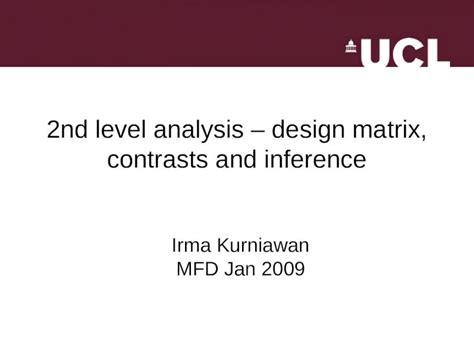 PPT 2nd Level Analysis Design Matrix Contrasts And Inference DOKUMEN TIPS