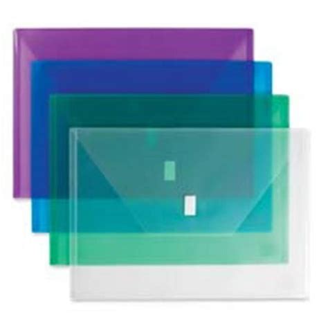 Hook And Loop Closure Poly Envelopes Clear