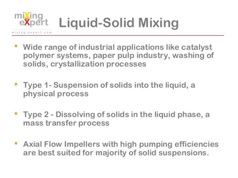 Mixing Of Liquids Solids And High Viscosity Materials