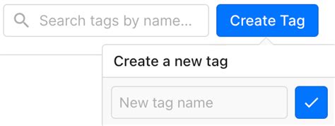 create edit or delete tags