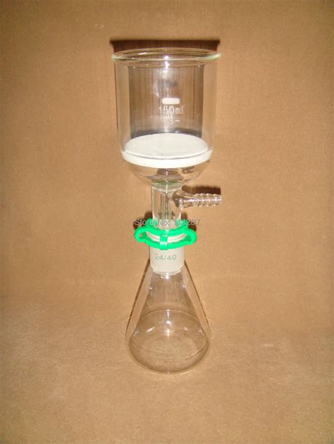 ML Filtration Set Erlenmeyer Flask Filter Funnel Lab Glassware Set Lab Filtration Kit In