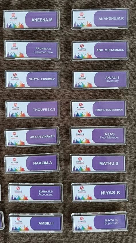 Pvc Name Label At ₹ 25piece Kozhikode Id 2851153546262