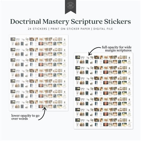 New Testament Doctrinal Mastery Scripture Stickers Pdf Download The Red Headed Hostess