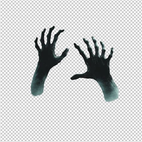 Ghostly Hands Reaching Premium Ai Generated Psd