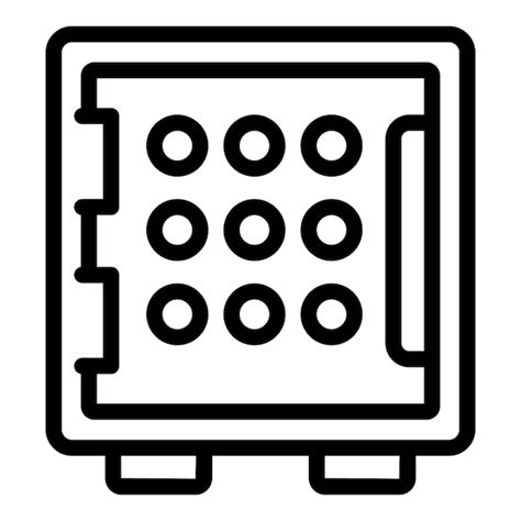 Premium Vector Metal Secure Money Protect Icon Outline Vector Safety