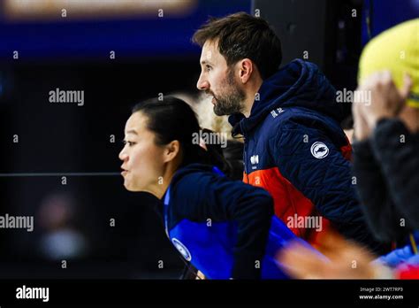 Rotterdam Coach Niels Kerstholt During The 1500 Meter Mens Semi Final At The World Short