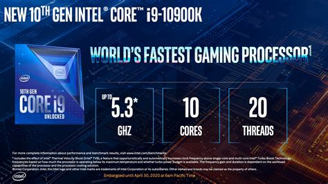 Intel Core i9-10900K is official, boosting up to 5.3 GHz; Core i7 and ...