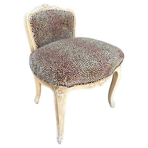Louis Xv Style French Style Side Chairs In Grasscloth W Brass