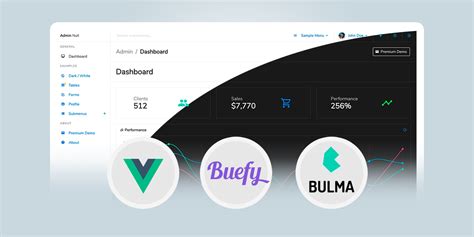 github vikdiesel admin null vue bulma dashboard admin null — free