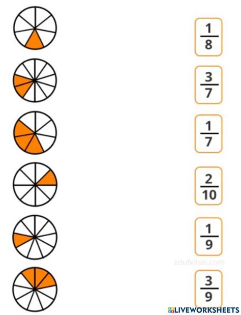 Fracciones Equivalentes Exercise For Primaria Live Worksheets