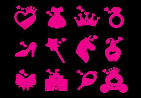 Princesa Iconos Vector Svg Ai Uidownload