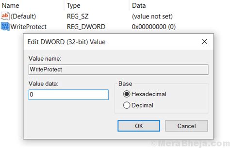 Fix The Disk Is Write Protected Error On USB SD Card In Windows