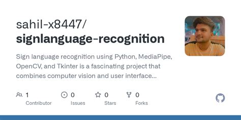 Github Sahil X8447signlanguage Recognition Sign Language