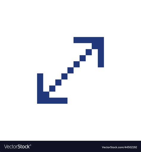 Enlarge Pixelated Rgb Color Ui Icon Royalty Free Vector