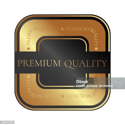프리미엄 품질의 제품 정사각형 스티커 라벨 배지 아이콘 및 로고 골드 색상의 벡터 일러스트 레이 션 0명에 대한 스톡 벡터 아트 및 기타 이미지 Istock