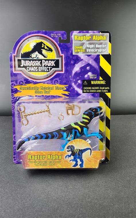 1997 Kenner Jurassic Park Chaos Effect Raptor Alpha 1b