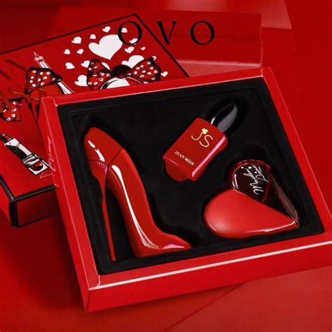 Ovo Jeanmiss Brand Paco Good Girl 3 In 1 Love High Heels Perfume T