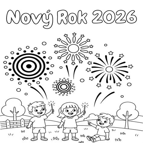 Omalovánky K Vytisknutí Nový Rok 2026 Omalovanekcz