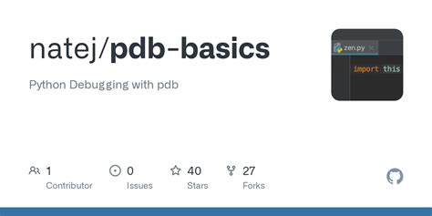 Github Natejpdb Basics Python Debugging With Pdb