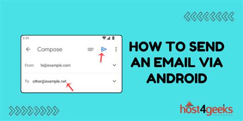 how to send an email via android host4geeks llc