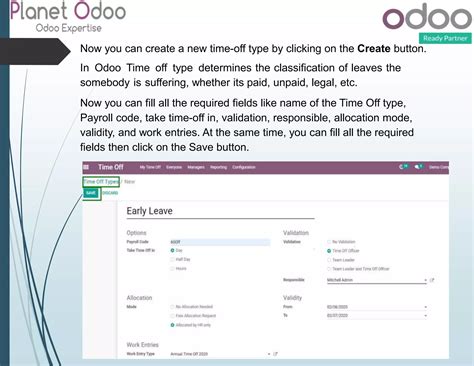 Odoo 13 Time Off Module Pptx
