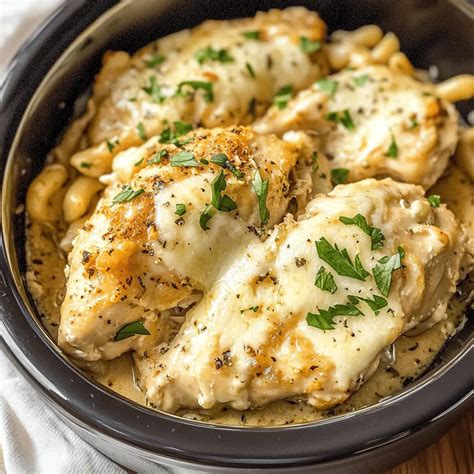 4 Ingredient Crockpot Garlic Parm Chicken Fresh Kitchen Recipes