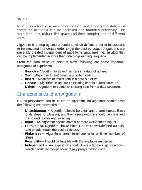 Data Structures And Algorithms Overview Pdf C Programming Language