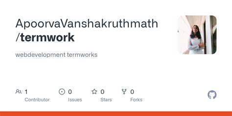 github apoorvavanshakruthmath termwork webdevelopment termworks