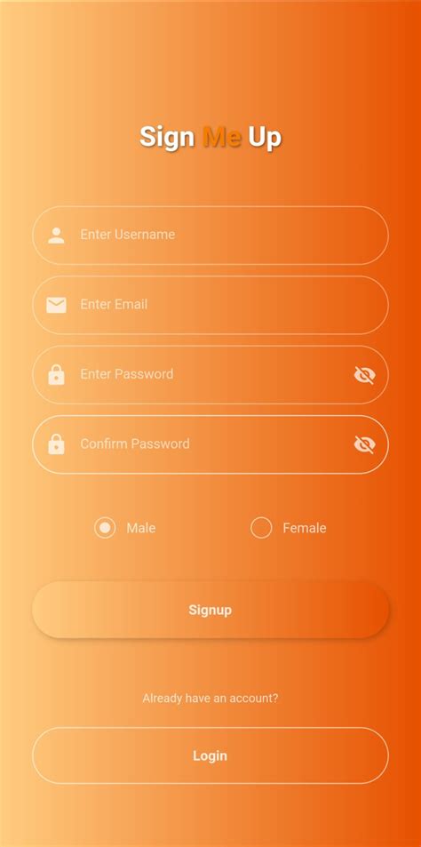 Beautiful Signup Flutter Form Ui Design Let Me Flutter