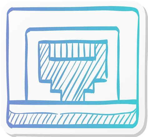 Local Area Connector Icon In Sticker Color Style Computer Network Internet Connection Broadband