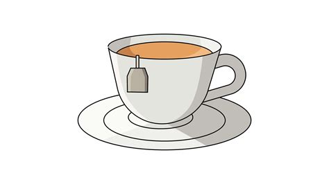Animation Forms A Cup Of Tea Icon On A White Background 33166737 Stock