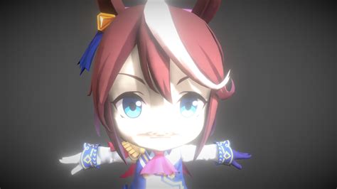 Tokai Teio Chibi Download Free 3d Model By Photon That One Larry