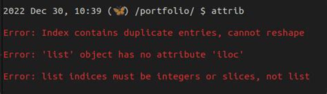 Bug `portfolio Attrib` Does Not Work · Issue 3842 · Openbb Financeopenbb · Github
