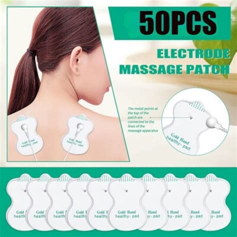 50pcs Snap On Replacement Pads For Massager And Electrode Pads Tens Unit