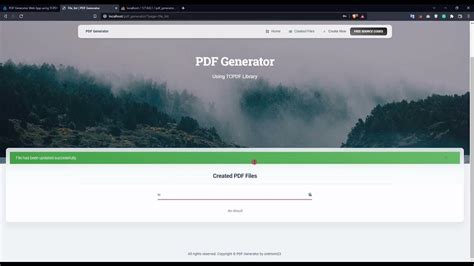 Pdf Generator Web App Using Tcpdf And Php Demo Youtube