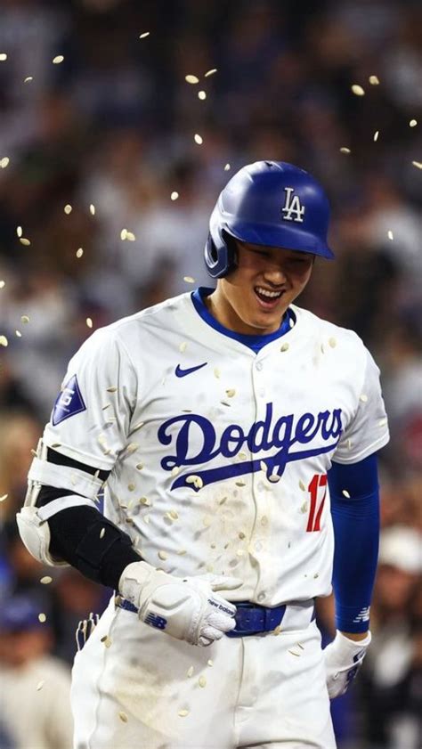 Shohei Ohtani ⚾🔥 Wallpaper La Dodgers 💙🤍 Mlb Baseball Background