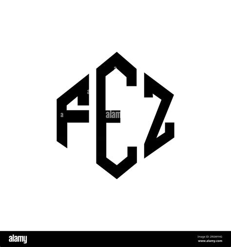 Fez Letter Logo Design With Polygon Shape Fez Polygon And Cube Shape