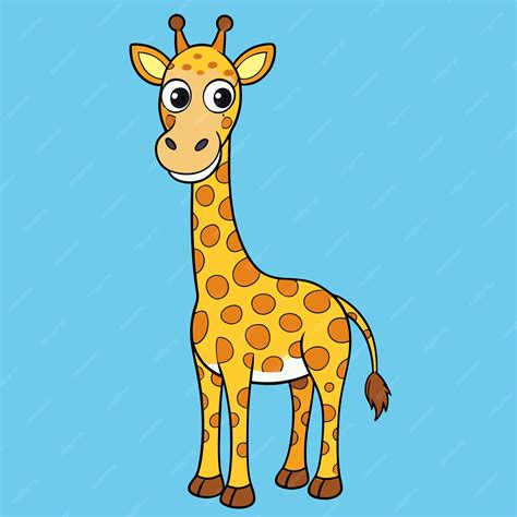 Giraffe Cartoon Vector Design Premium Ai Generated Vector