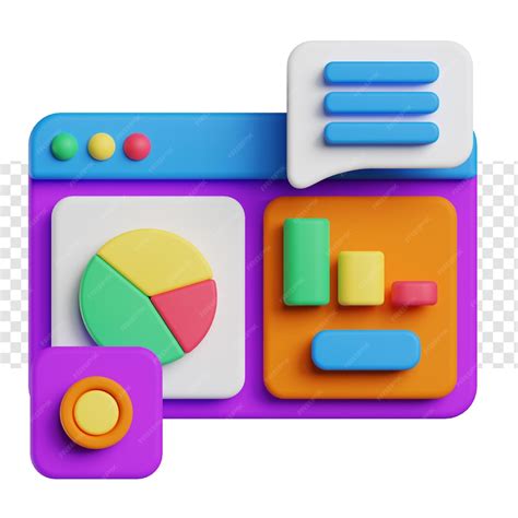 Premium Psd Data Analysis Graph 3d Illustration